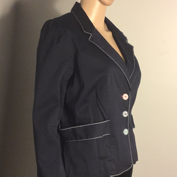 Luella | Jackets & Coats | Luella For Target Black Cotton Lined Blazer ...